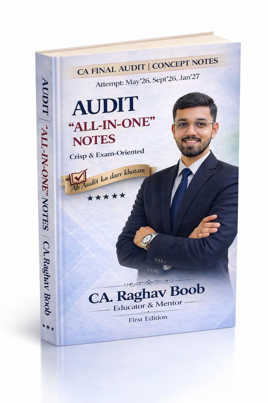 CA FINAL AUDIT- ALL IN ONE- CONCEPT NOTES (May'26, Sept'26 & onwards)